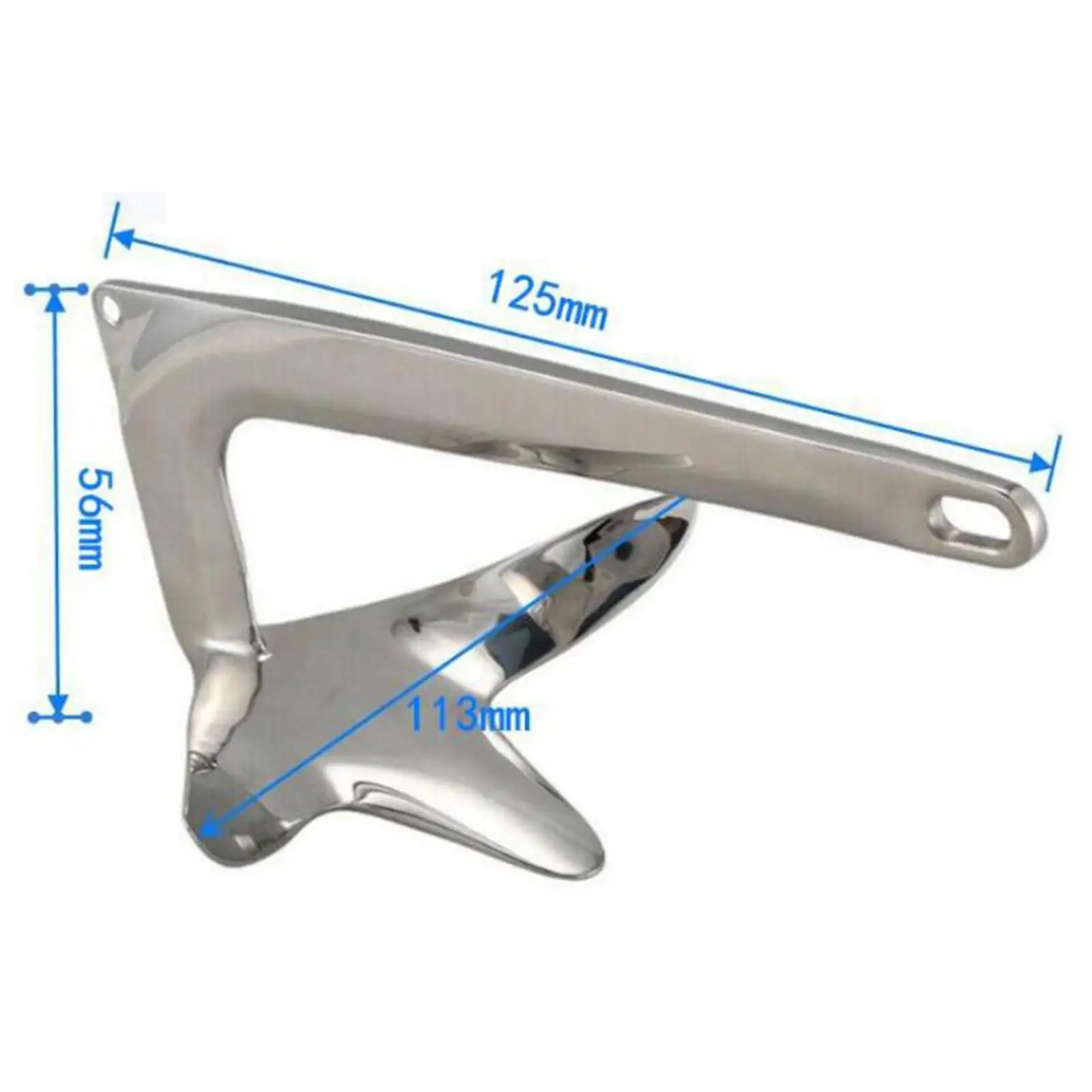 Boots anker mit 5m Seil 316 Edelstahl Klauen anker passend für Yacht boot