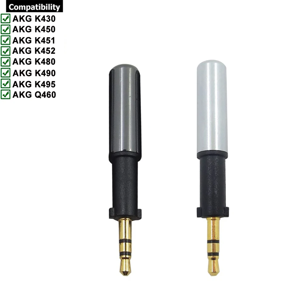 DIY 2.5mm Audio Adapter Jack Plug Headphone Pin for AKG K450 K451 K452 K480 K490 K495 Q460 ...