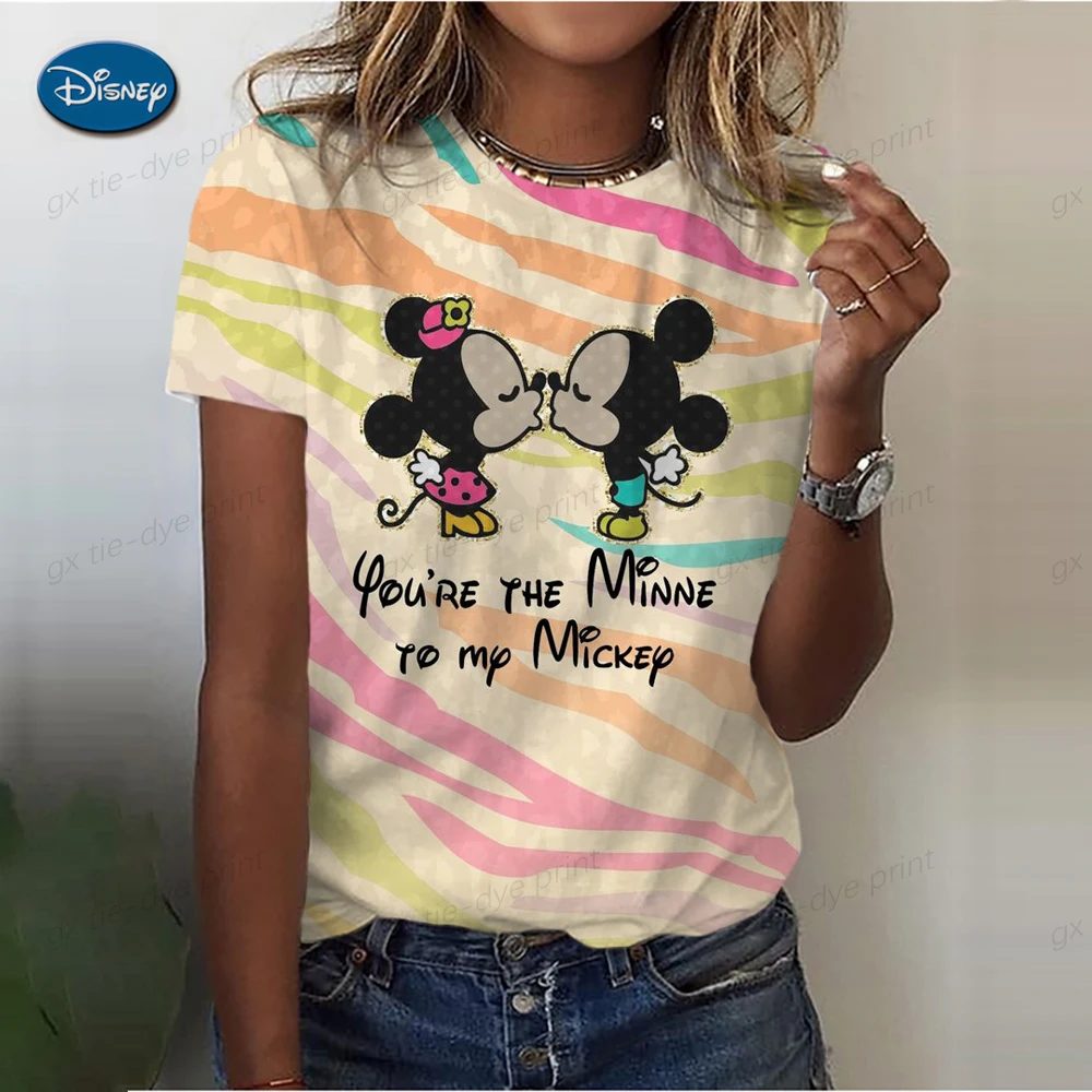 Disney-Mickey-Mouse-Lady-Lovely-90s-Sweet-Casual-Graphic-T-shirts ...