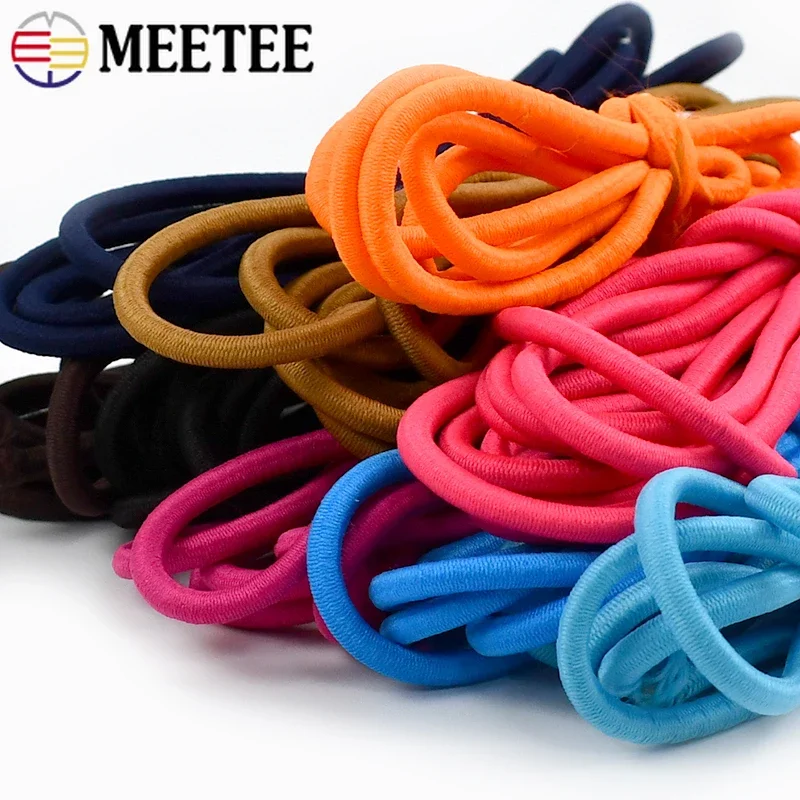 2-10Meters 5mm Color Elastic Rope For Garment Headwear Round Stretch ...