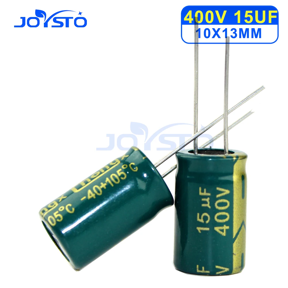 10pcs 400V 15UF electrolytic capacitors 15UF 400V 10x13mm 105C Radial ...