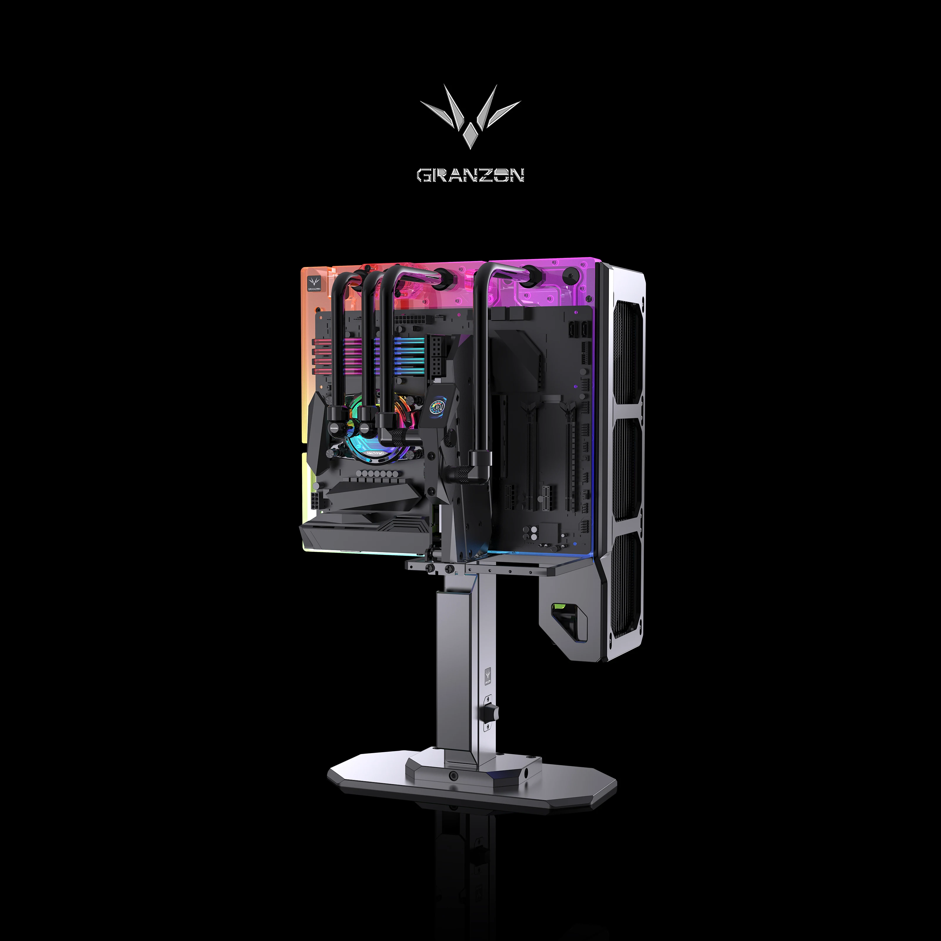 Bykski Granzon G10 External Expansion Water Cooling Open Frame Chassis ...