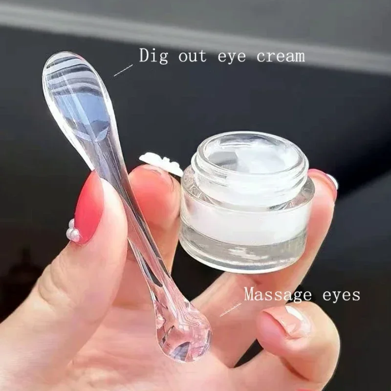 1/2pc Eye Cream Applicator Spoon Roller Transparent Massage Stick ...