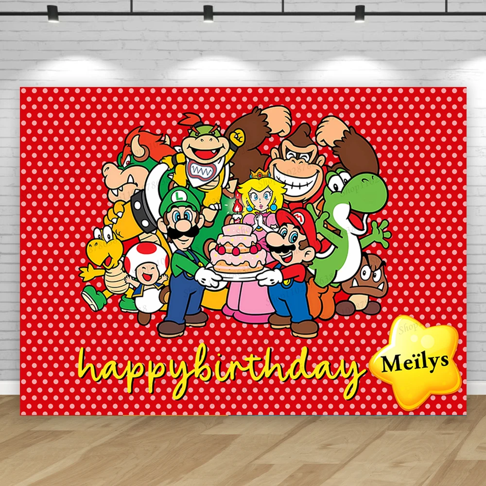Fondo personalizado con nombre y edad, tema de Super Mario Bros, fondo ...