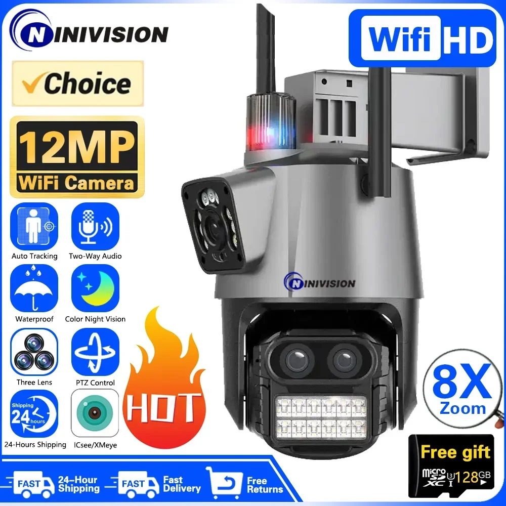 360-Wireless-Outdoor-6K-12MP-WiFi-Security-Camera-ICSee-Smart-Three ...