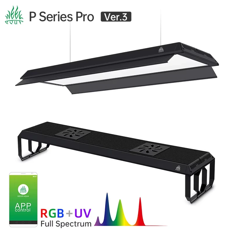 WEEK AQUA P600/P900/P1200PRO Ver.3 Full Spectrum Planted Grass Growth ...