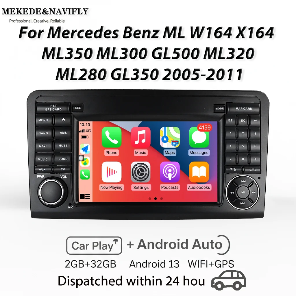 7'' Car radio for Mercedes Benz ML GL W164 ML350 ML500 GL320 X164 ML280 ...