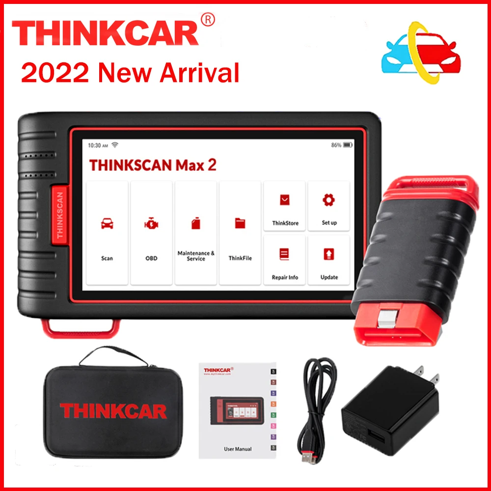 Newest THINKCAR ThinkScan Max 2 OBD2 Scanner Full System Diagnostic ...