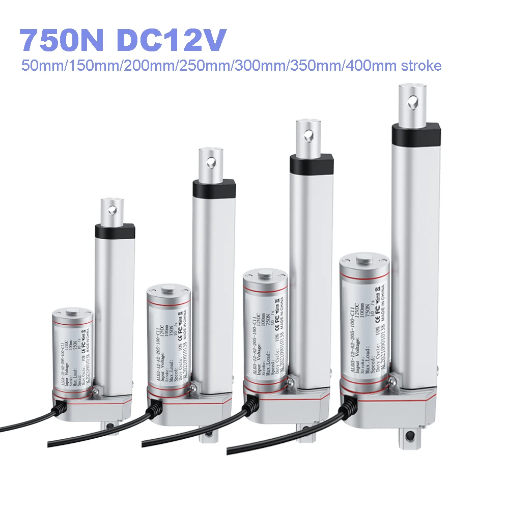 Electric-Linear-Actuator-50mm-100mm-150mm-200mm-250mm-300mm-350mm-400mm ...