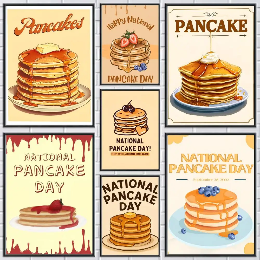 Pancake Day Poster Modern and Elegant Wall Stickers for Home Decor ...