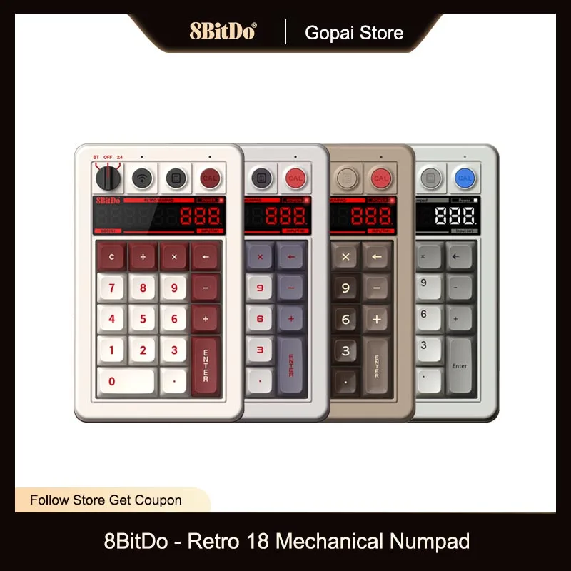 8BitDo-Retro-18-Mechanical-Numpad-Supports-Calculator-Mode-Bluetooth-2 ...