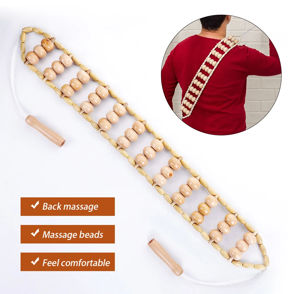 Wooden-Back-Massage-Roller-Rope-Wood-Therapy-Massage-Tools-Lymphatic ...