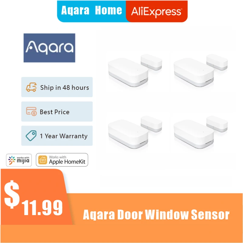 Aqara-Door-Window-Sensor-Zigbee-Wireless-Connection-Smart-Mini-door ...