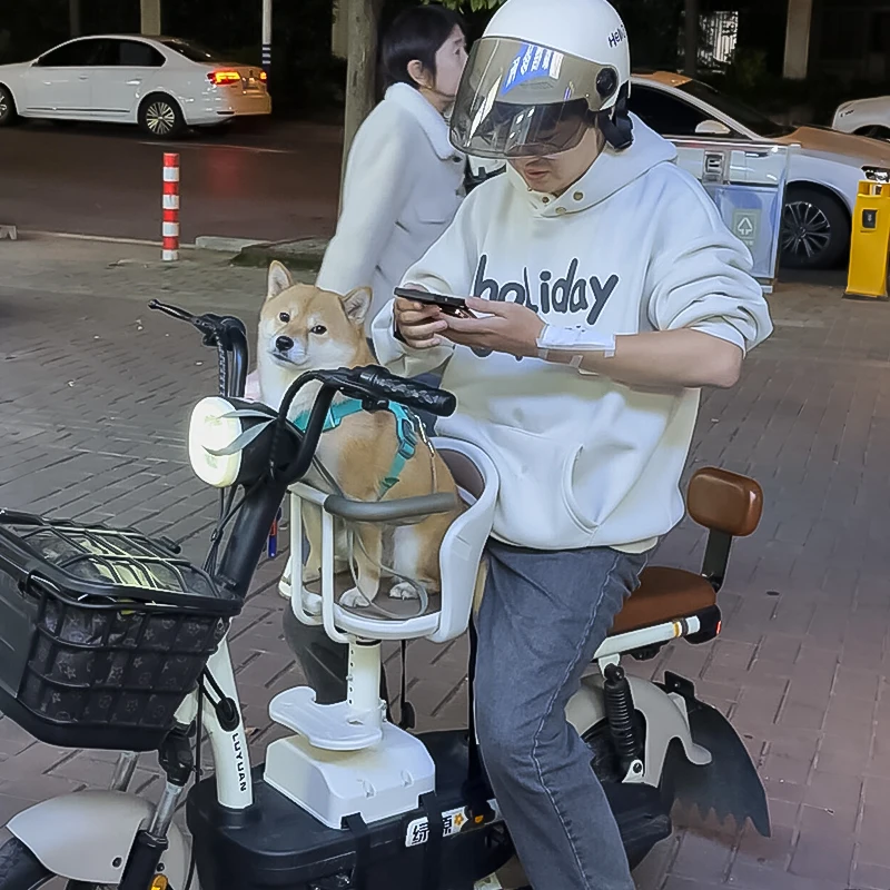 Electric car dog seat out walking dog artifact small dog cat electric ...