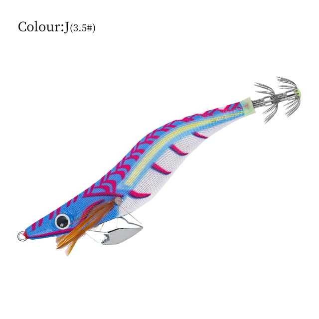 Squid Jig Luminous Floating 19g 135mm Eging Fishing Squid Lure Fishing ...
