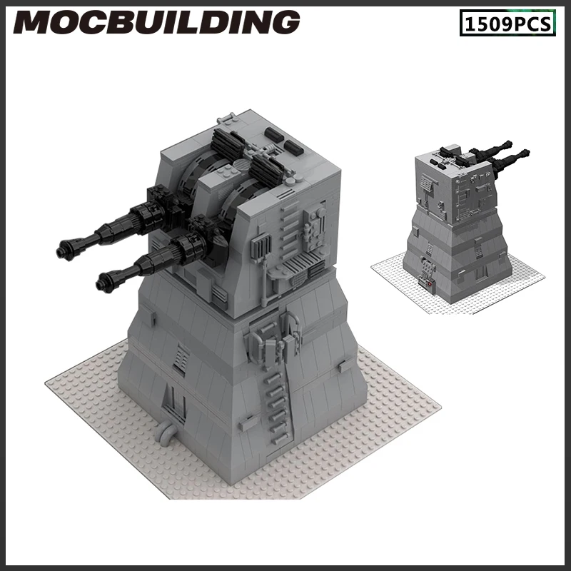 MOC-Building-Block-Gun-Turret-Military-Base-Fortress-Model-High-tech ...