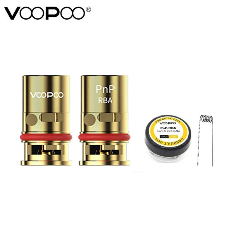 original VOOPOO PnP RBA Coil Vape DIY MTL Half-DL Resistance &PnP-RBA prebuilt Wire 0.6ohm for ...