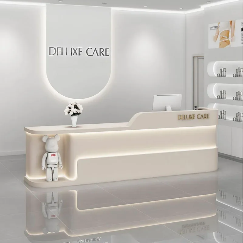 Modern Front Desk Reception Desks Cash Register Luxury Checkout ...