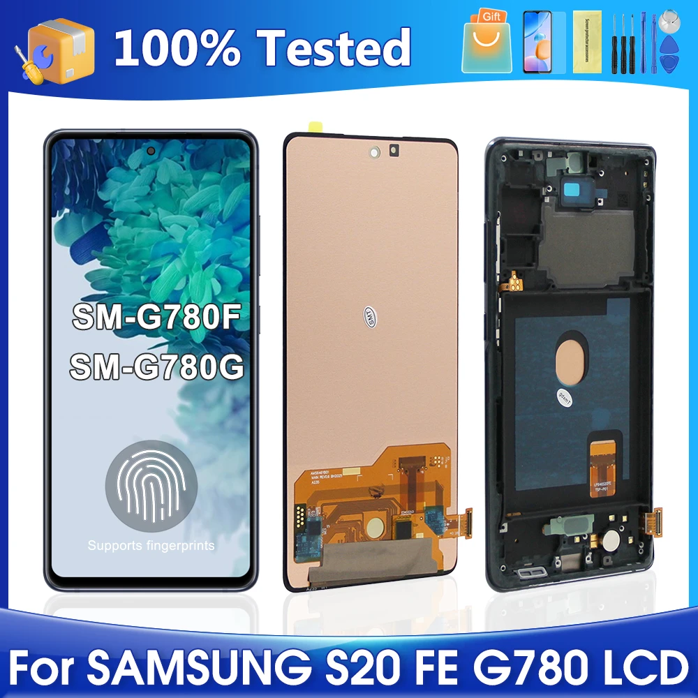 S20Fe High Quality AMOLED tft For Samsung Galaxy S20 FE SM-G780F LCD ...