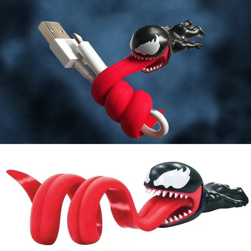 Disney-Marvel-Venom-Anime-Figure-Funny-Usb-Cable-Wire-Holder-Organizer ...