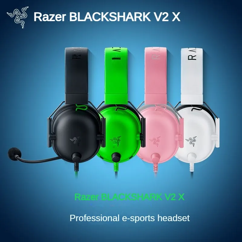 Razer-auriculares-BLACKSHARK-V2-X-para-videojuegos-cascos-con-micr-fono ...
