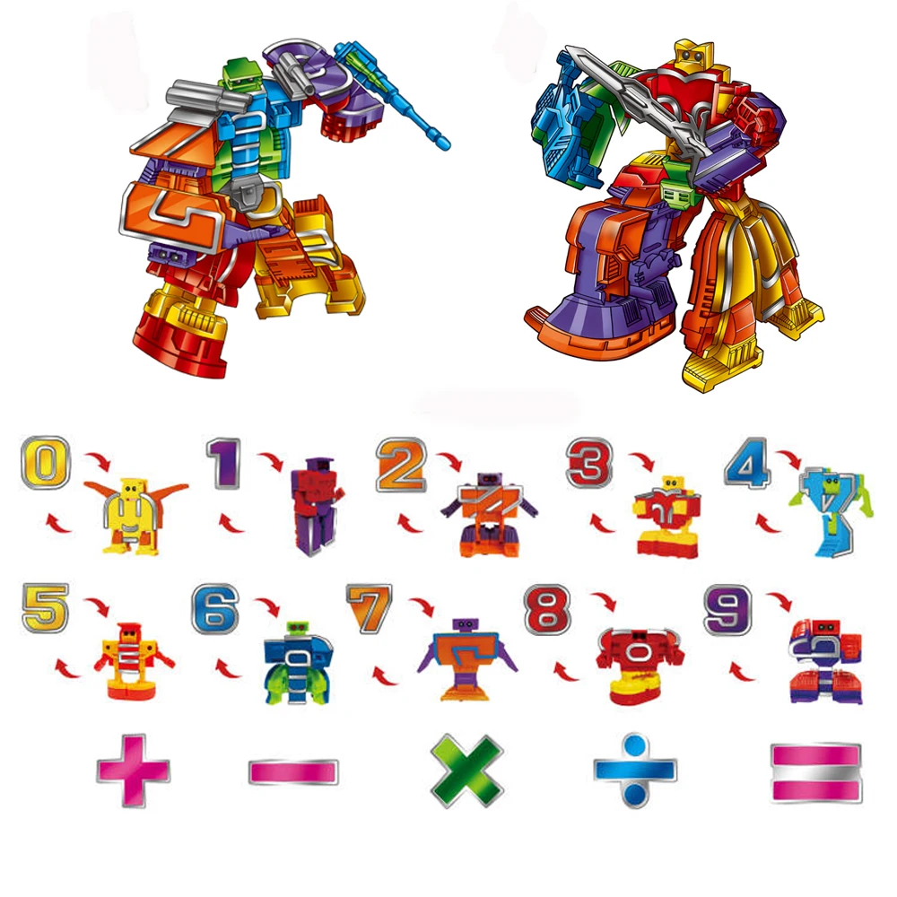 Number-robot-Toys-Digit-Bots-Math-Transformation-Toys-for-Kids ...