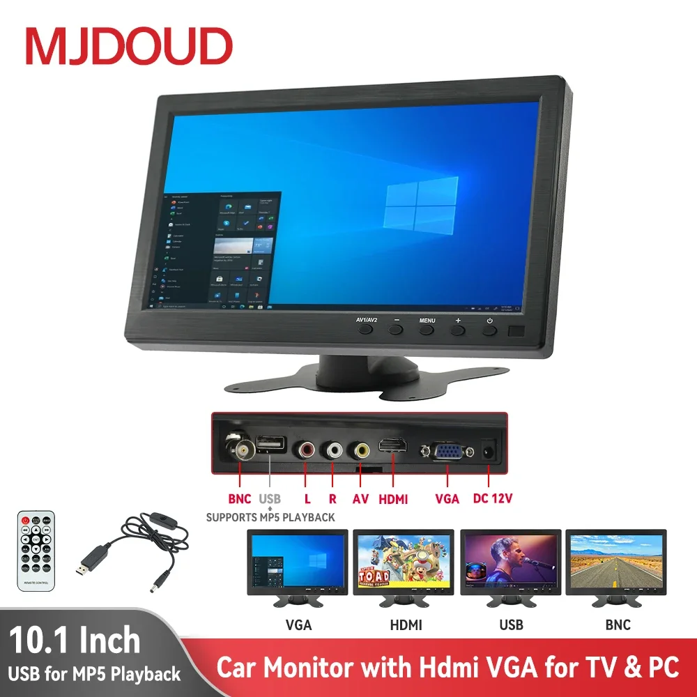 MJDOUD-10-1-Monitor-de-carro-Hdmi-para-TV-PC-tela-Vga-com-USB-sub ...