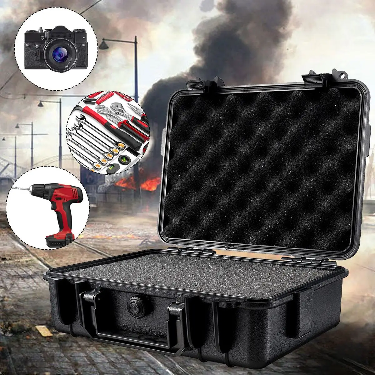 8 Sizes Tool Box Protective Waterproof Shockproof Toolbox Sealed Tool ...