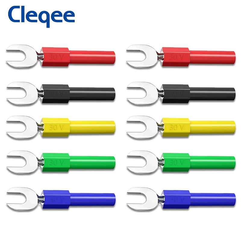 Cleqee p4003 10 pces 6mm largura pá plug u & y tipo inserção arpão para ...