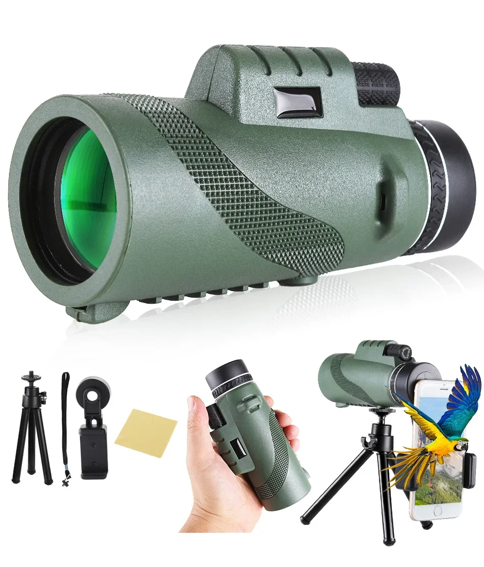 80-100Portable-Zoom-HD-5000M-Telescope-Folding-Long-Distance-Mini ...