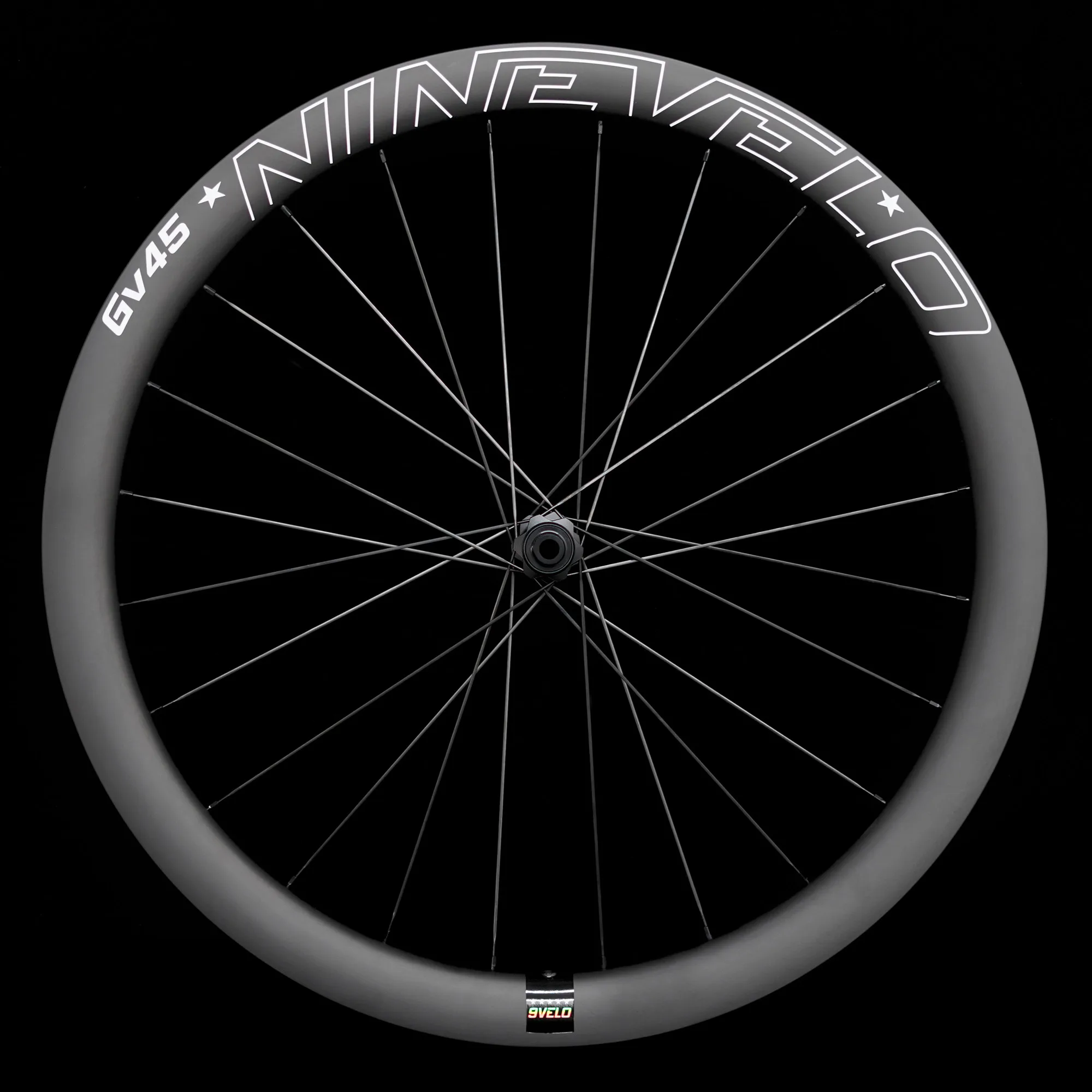 9VELO GV45 Gravel carbon Wheels NINEVELO Tubeless Wheelset 24H/24H ...