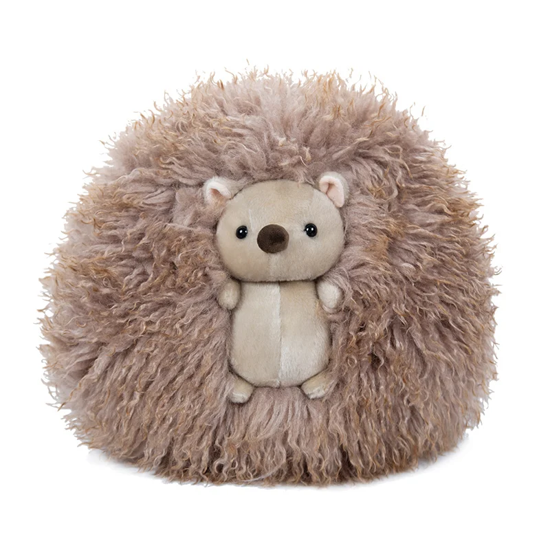 40cm Soft Fluffy Round Fat Panda Hedgehog Plushies Toy Cartoon Plush ...