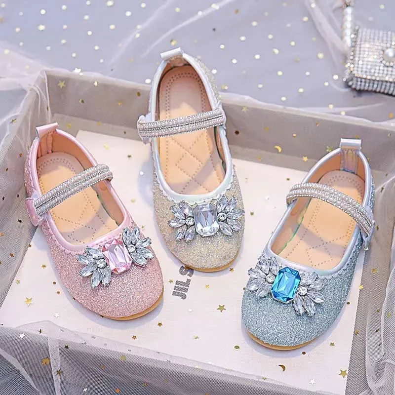 Disney-Girl-Princess-Shoes-Spring-Summer-Elsa-Princess-Crystal-Shoes ...