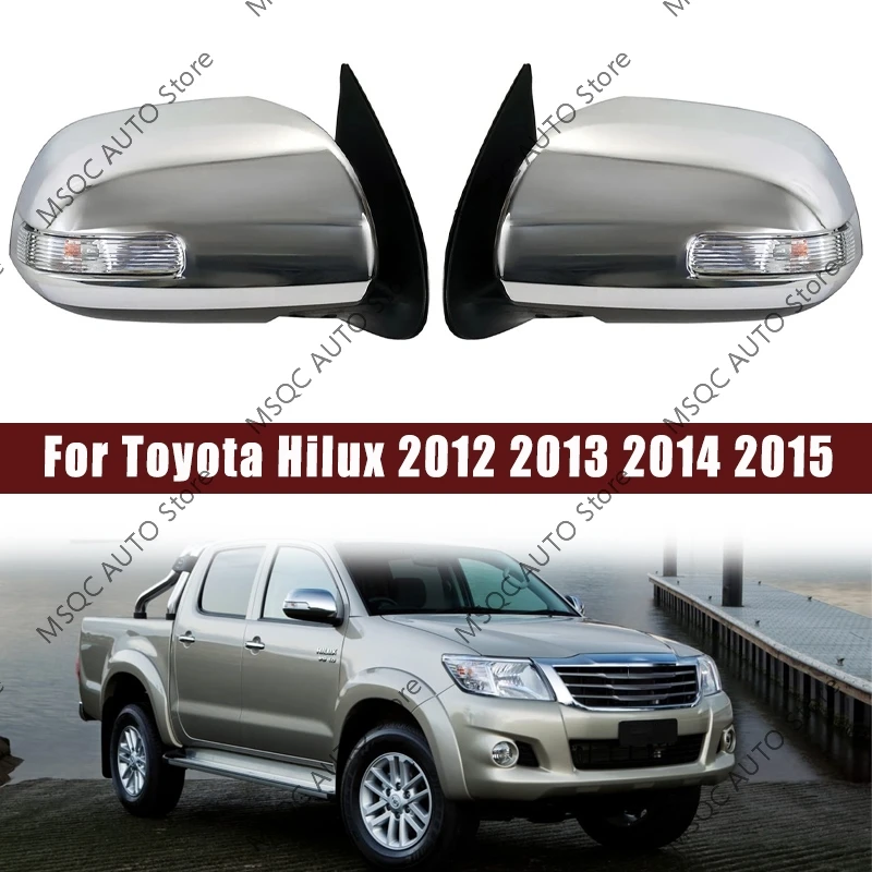 For-Toyota-Hilux-2012-2013-2014-2015-Auto-Side-Mirror-With-Led-Light ...