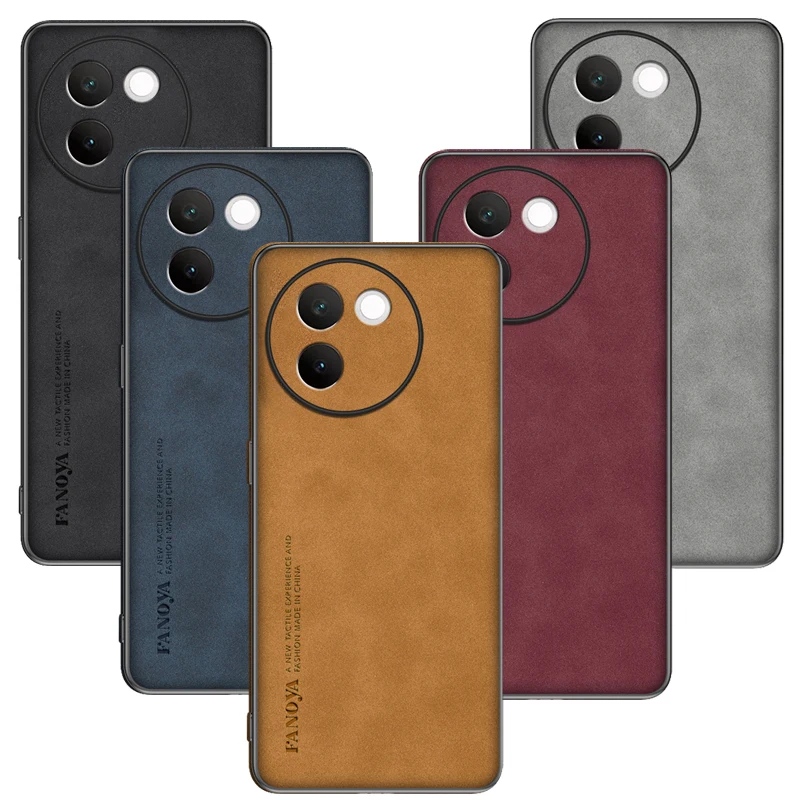 For-Vivo-V30E-V30-Pro-PU-Leather-Skin-Cover-Case-Anti-Shock-Hard ...