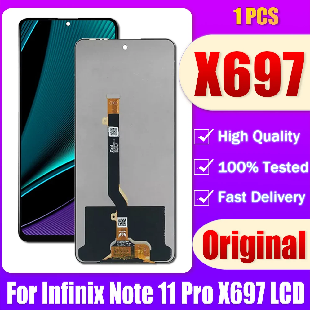 6-95-Original-For-Infinix-Note-11-Pro-X697-LCD-Display-Touch-Screen ...