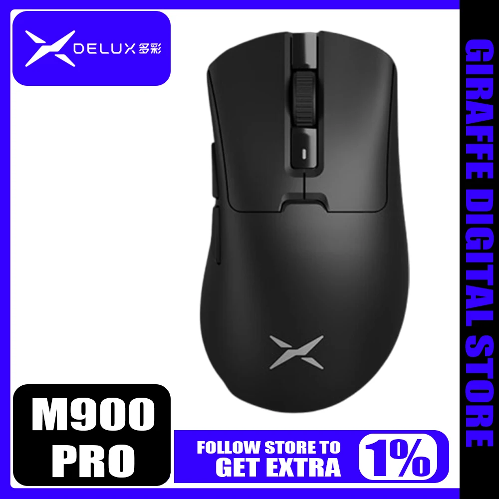 Delux-M900-Pro-8k-Wireless-Mouse-Dual-Mode-Paw3395-Nordic52840 ...