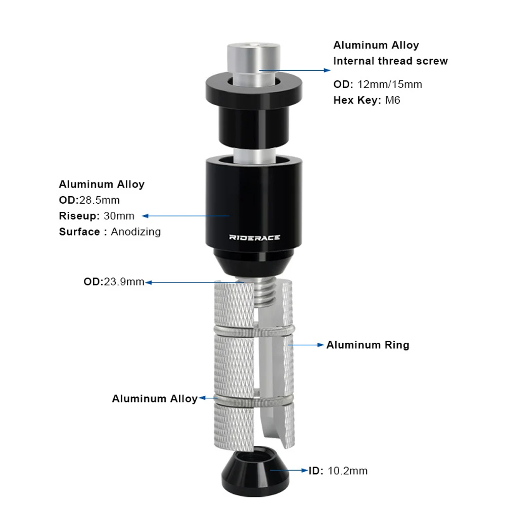 1x-Bike-Bicycle-Fork-Stem-Extension-Stem-Extender-Handlebar-Riser ...