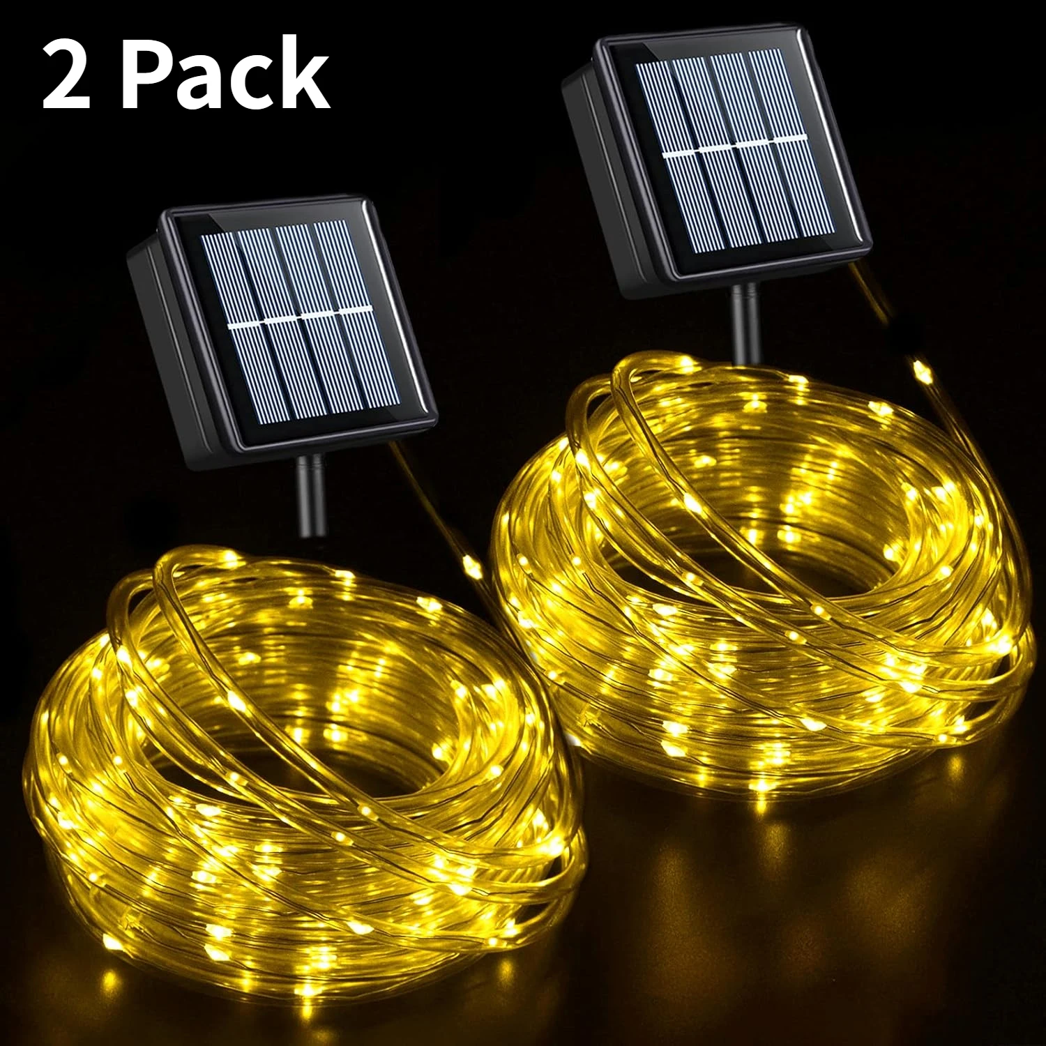 2pcs-Solar-Rope-Tube-LED-String-Lights-8-Lighting-Modes-IP65-Fairy ...