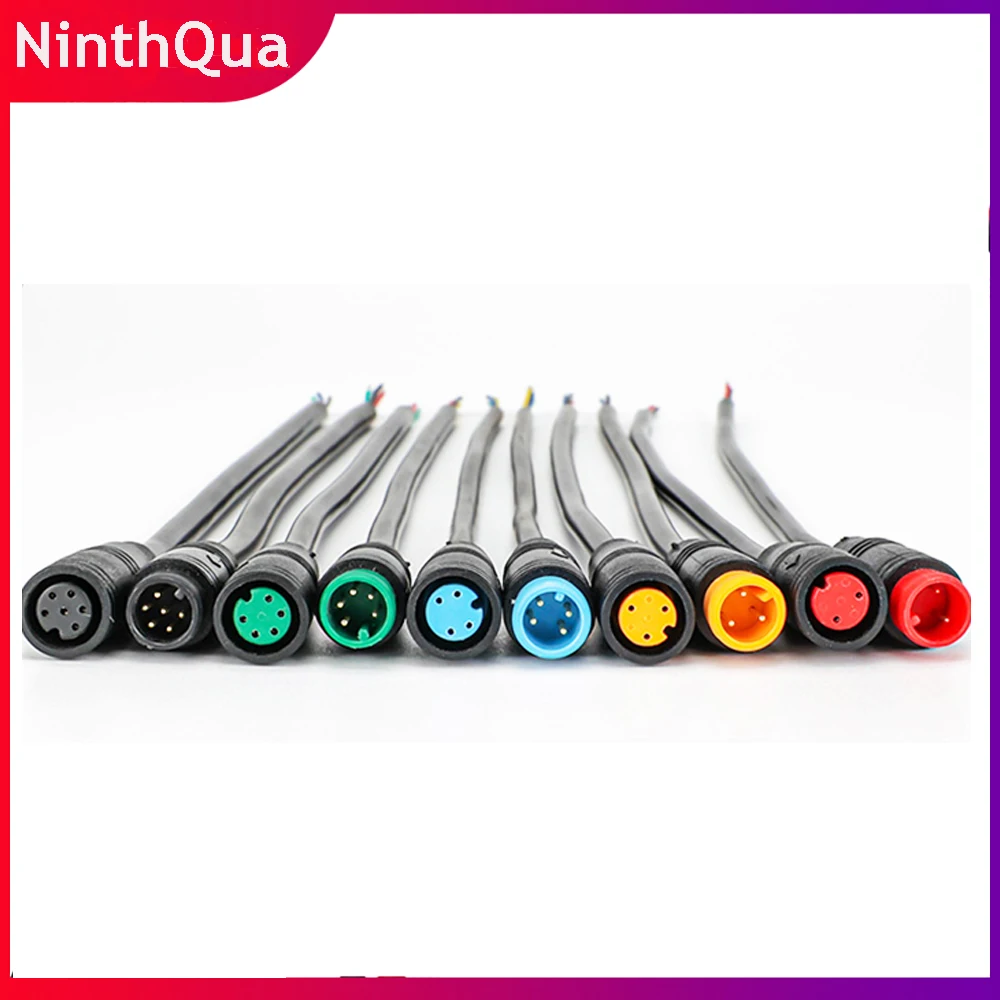 1set M8 2 3 4 5 6 Pin Electric Bicycle Butt Plug Connector Wiring Line ...