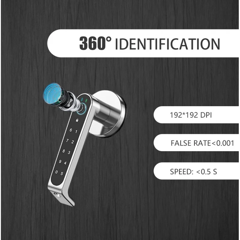 2022-New-One-Grip-Handle-Large-Fingerprint-Head-Password-Lock-Single ...