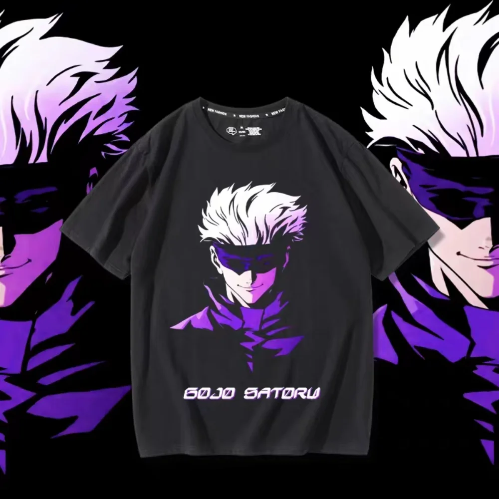 Gojo Satoru Anime T-shirts Jujutsu Kaisen Manga Graphic Oversized Men ...