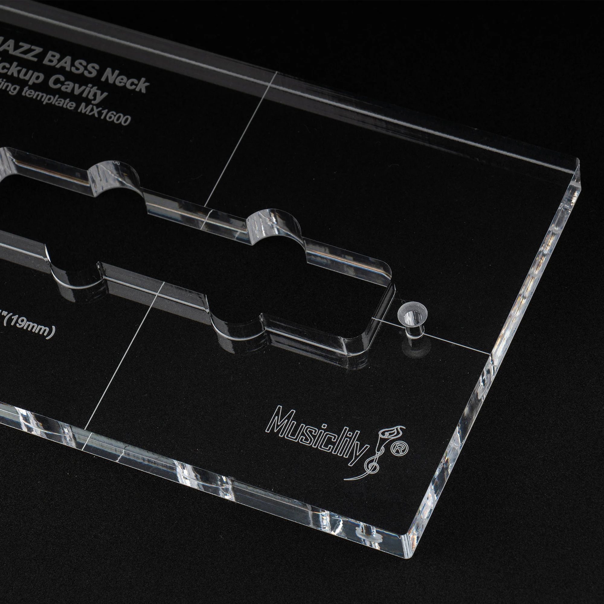 Jazz Bass Routing Template Bass Luthier Tool Acrylic Musiclily CNC