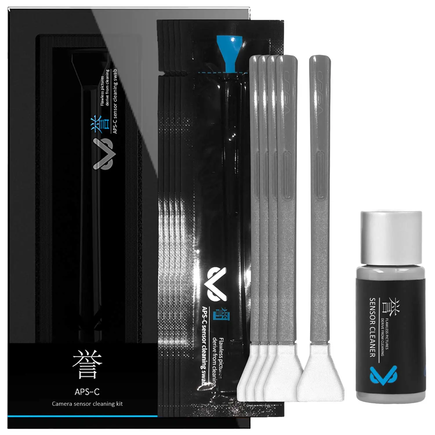 VSGO-DSLR-Camera-Sensor-Cleaning-Swab-Kit-with-Liquid-Cleaner-Solution ...