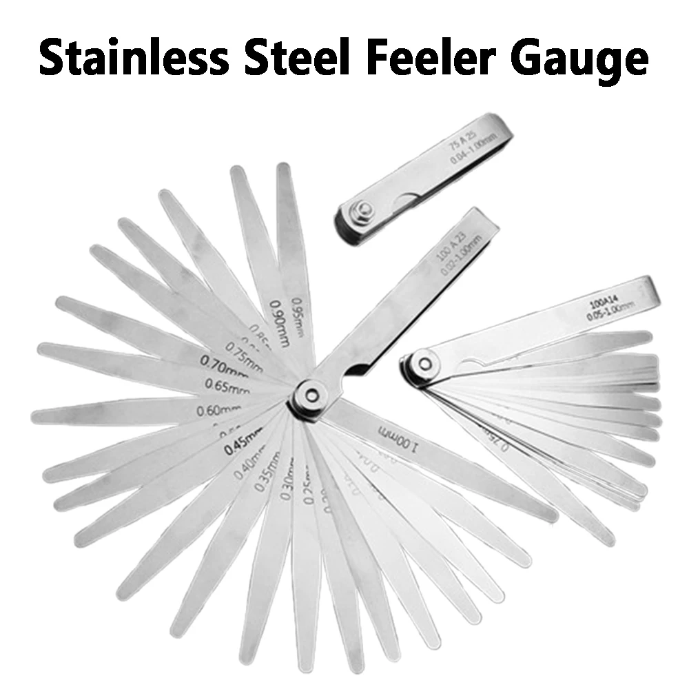 1Pcs10-32 Blades Feeler Gauge Metric Gap Filler Gauge 0.01-1mm ...