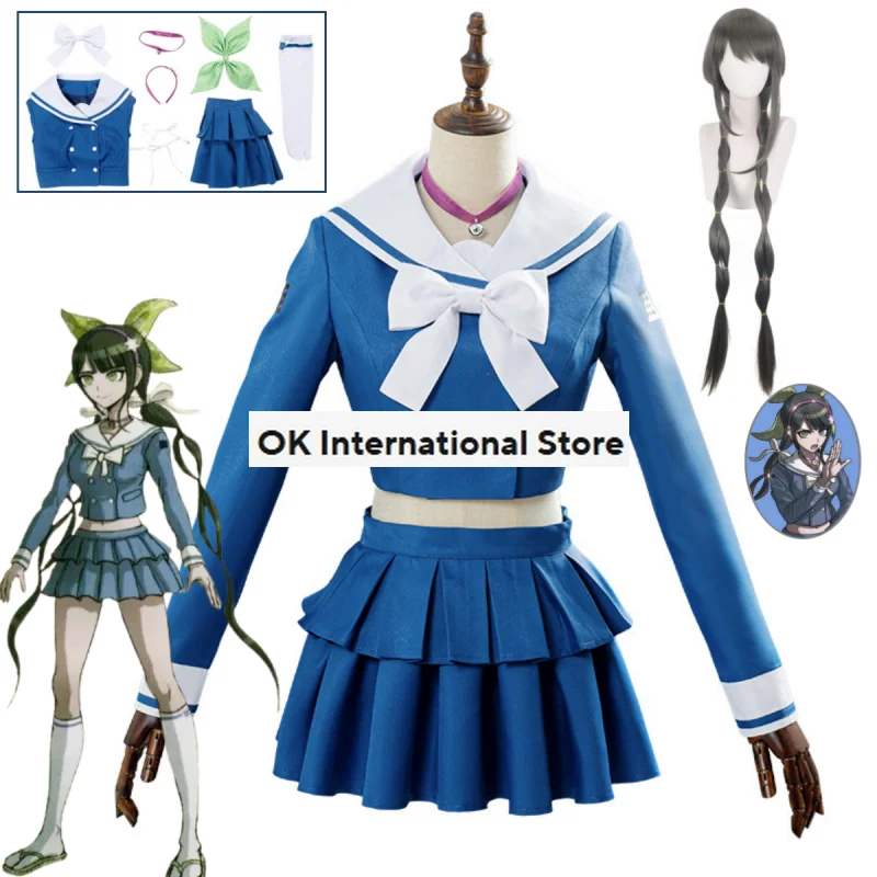 Anime-Dangaronpa-V3-Chabasira-Tenko-Gaun-Wanita-Seragam-Sekolah-Pakayan ...