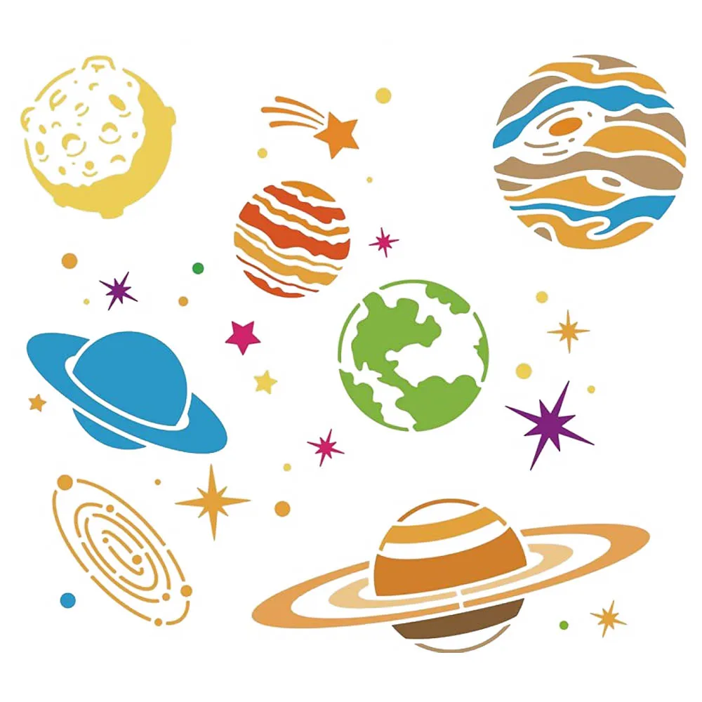Solar System Stencil
