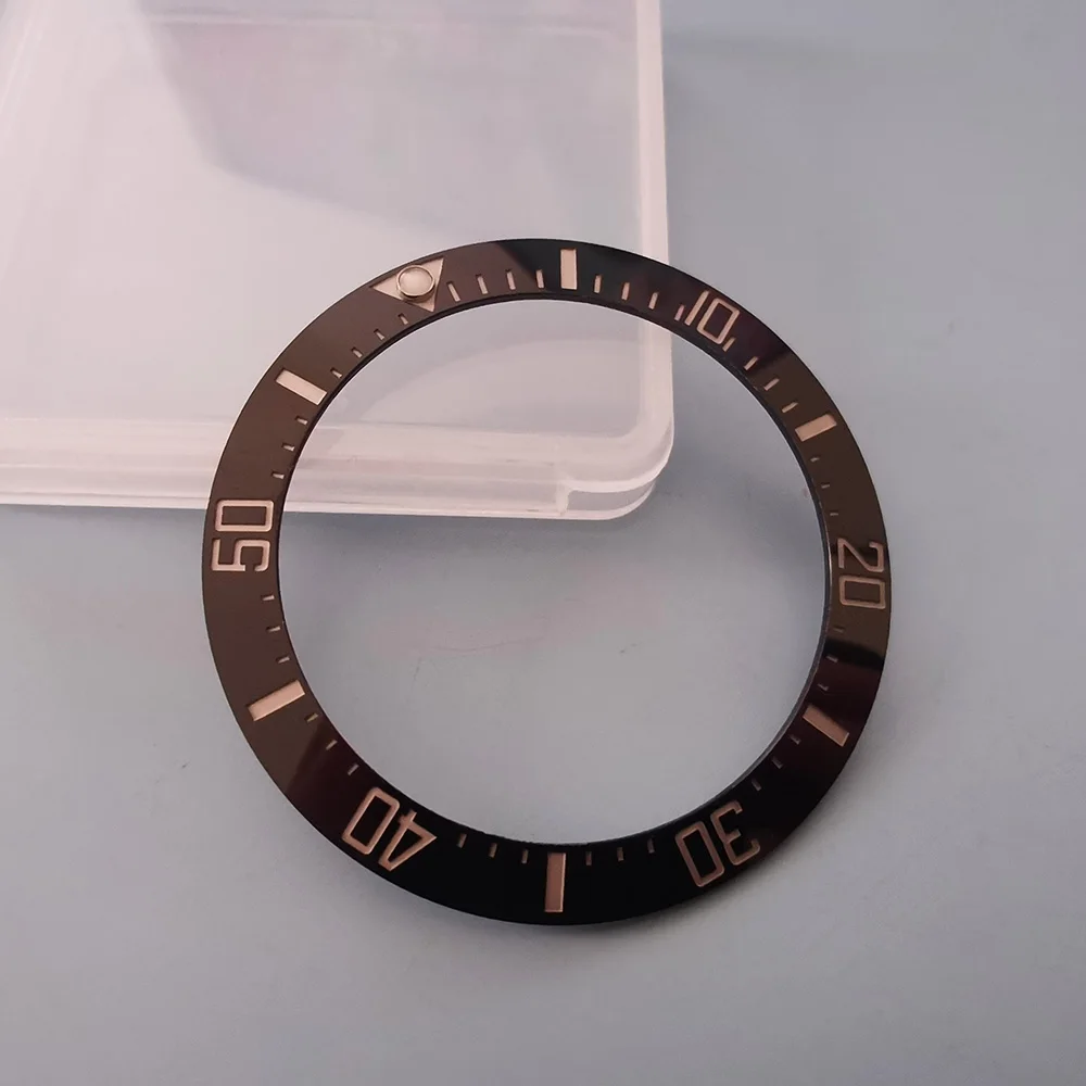 High-Quality-40mm-Black-Watch-Bezel-Inserts-Ceramic-Ring-Blue-Luminous ...