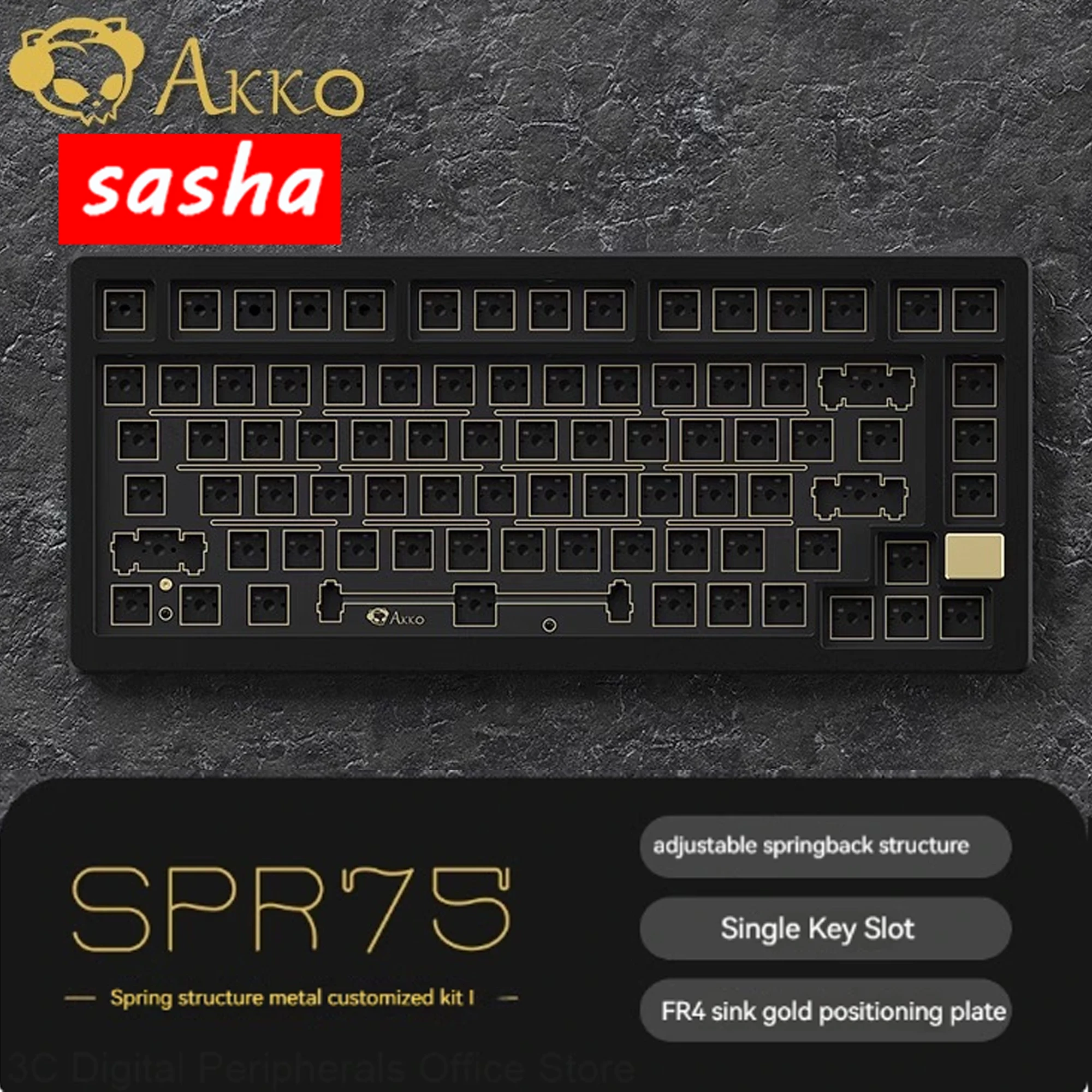 Kit-de-teclado-mec-nico-Akko-Spr75-82-teclas-Metal-personalizado ...