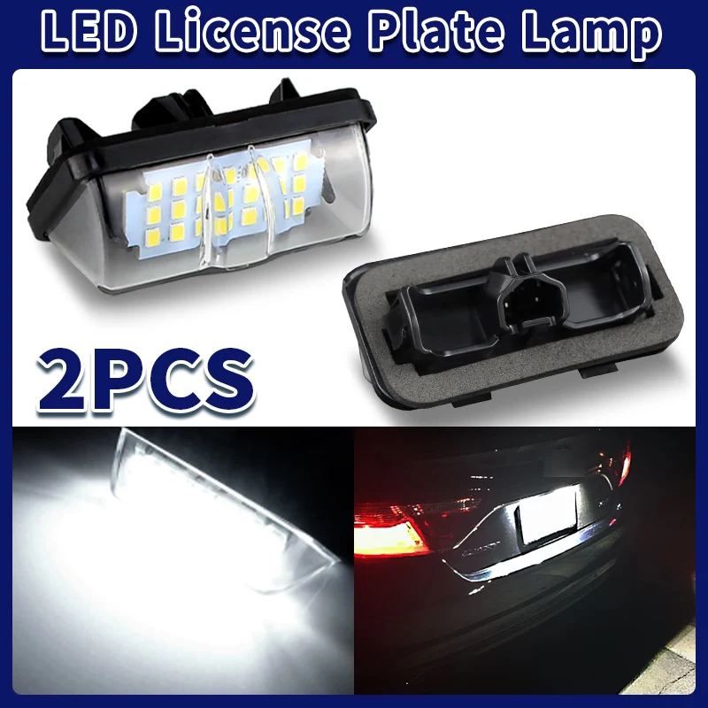 2PCS OEM 81270-33110 Bright White LED License Plate Light For Toyota ...